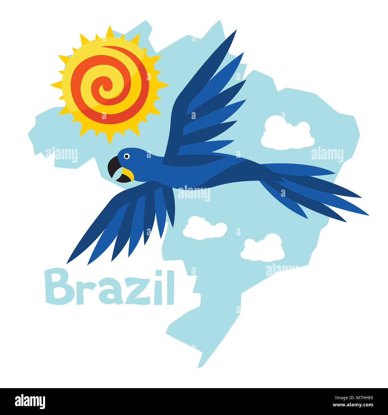 Brazilian clouds Stock Vector Images - Alamy