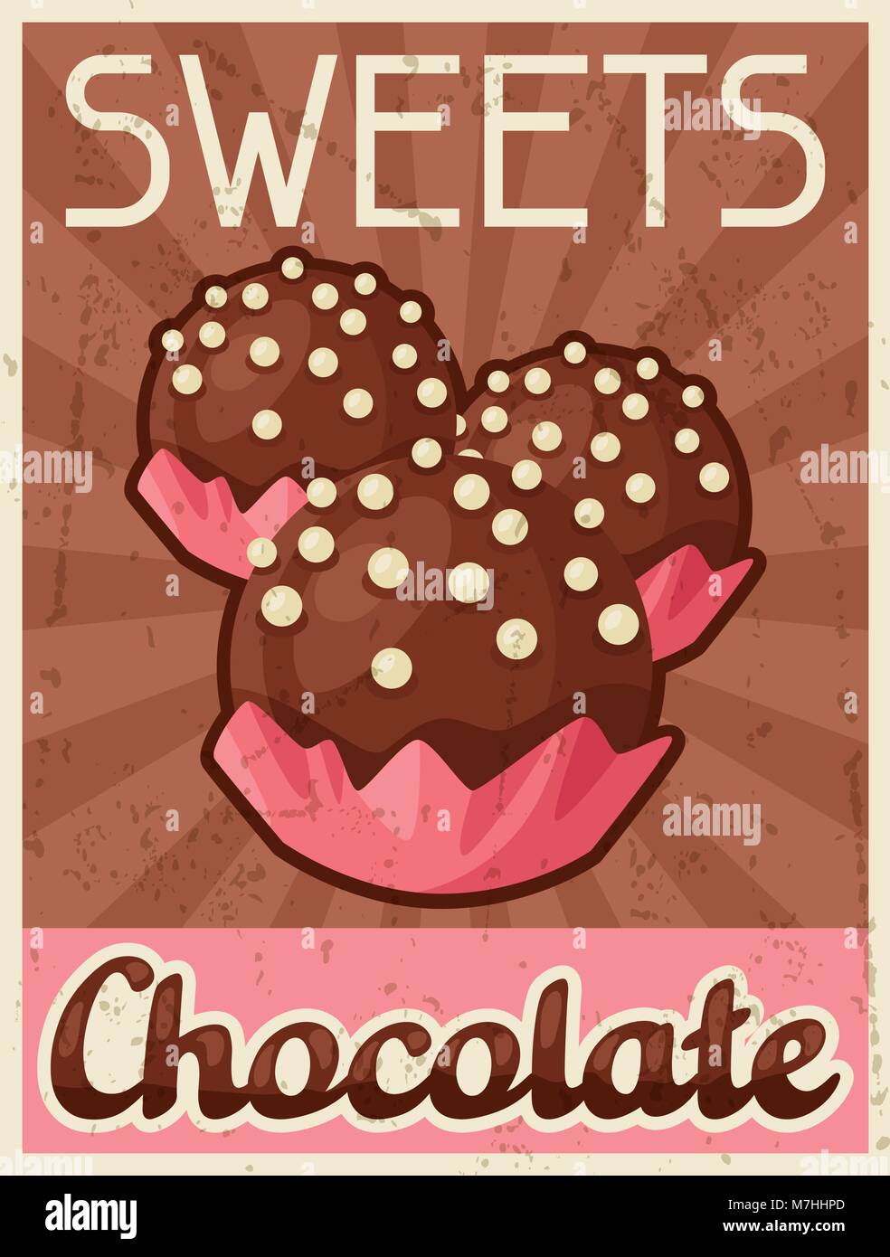 Chocolate candy shop in Stock Vector Images - Alamy