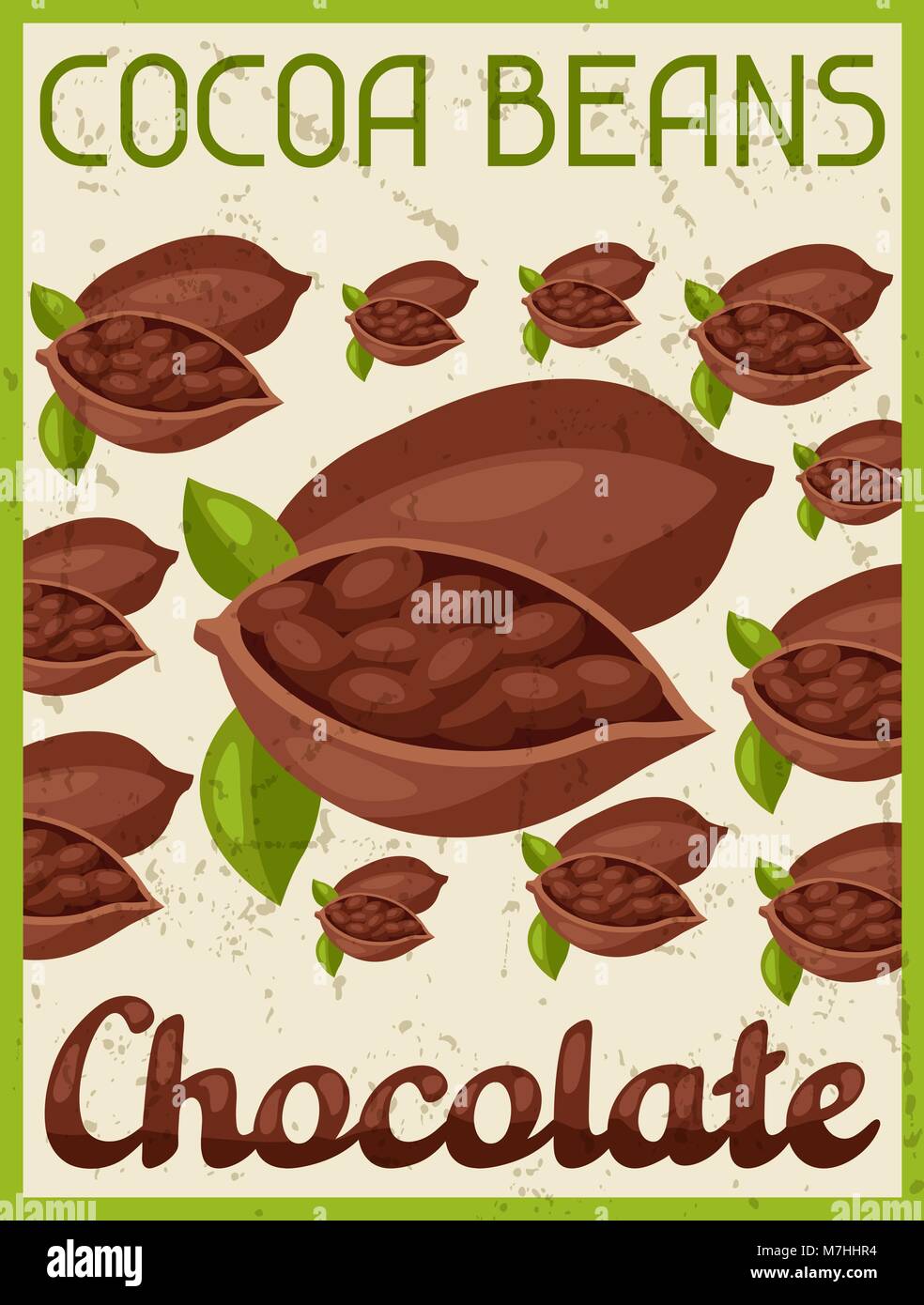 Vintage cacao poster hi-res stock photography and images - Alamy