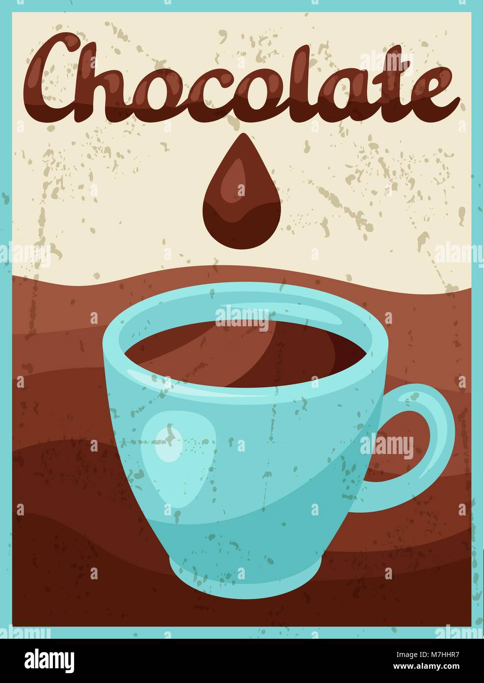 Vintage cacao poster Stock Vector Images - Alamy
