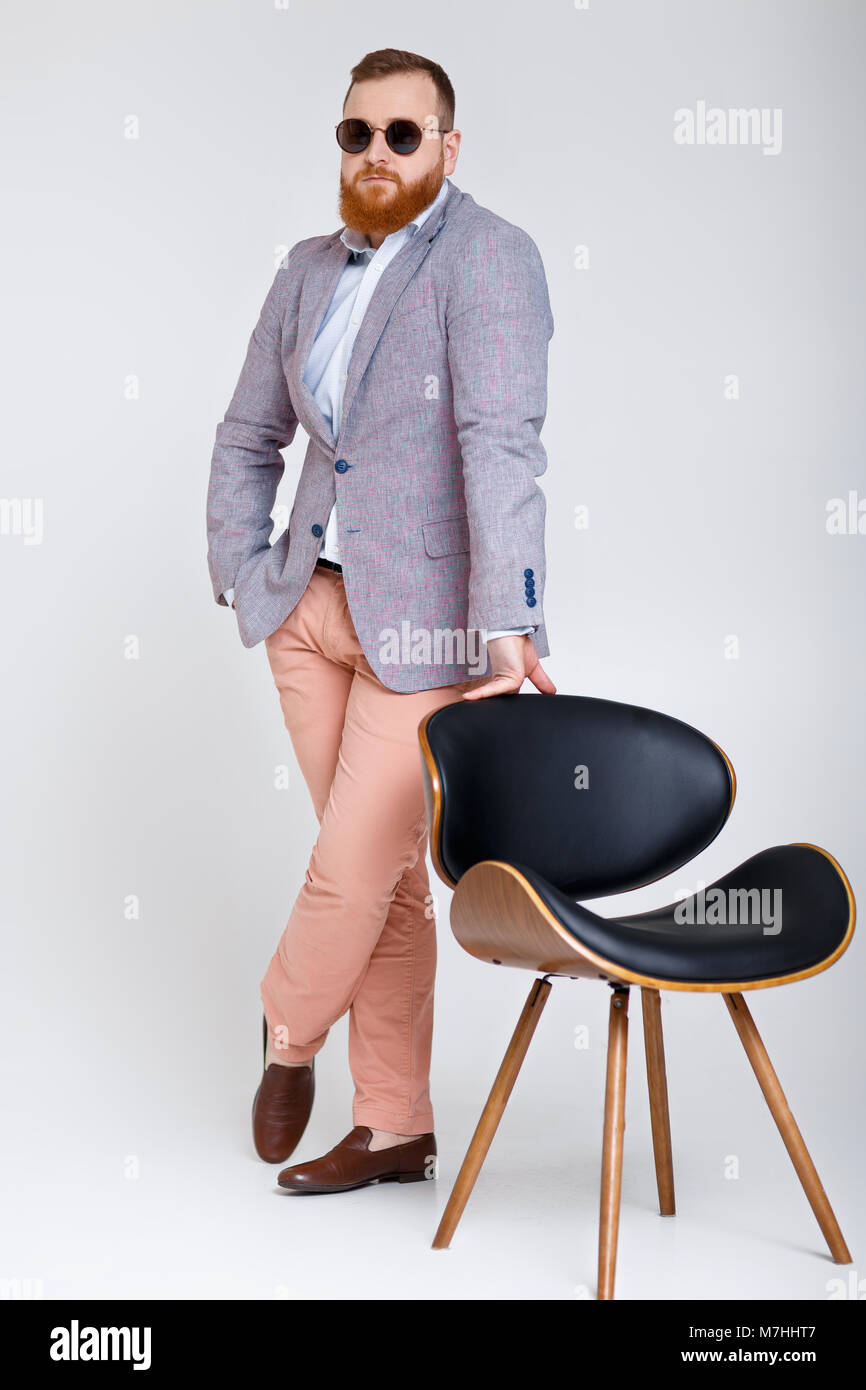 beard man in suit Stock Photo - Alamy