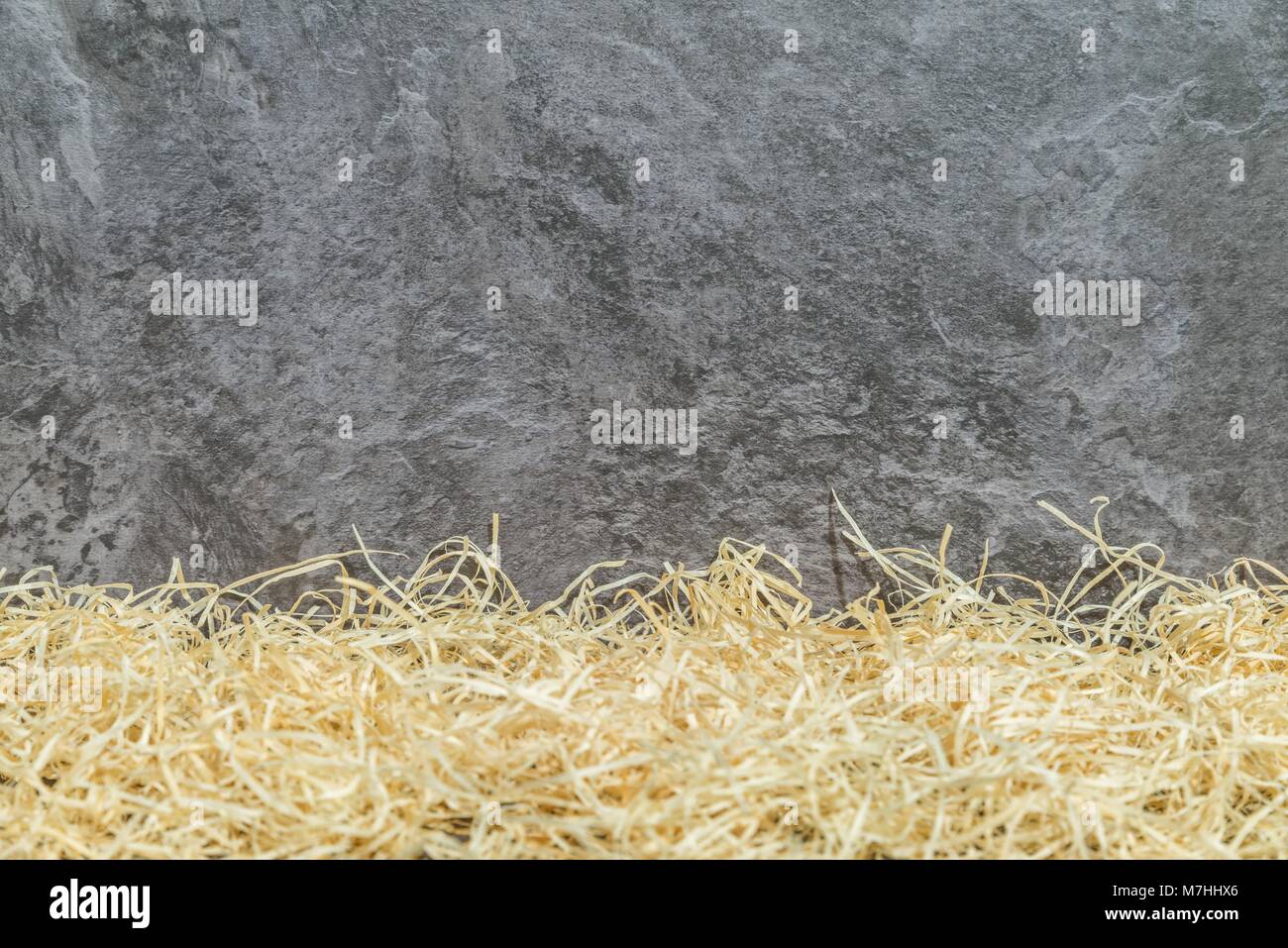 hay in front of grey background Stock Photo - Alamy