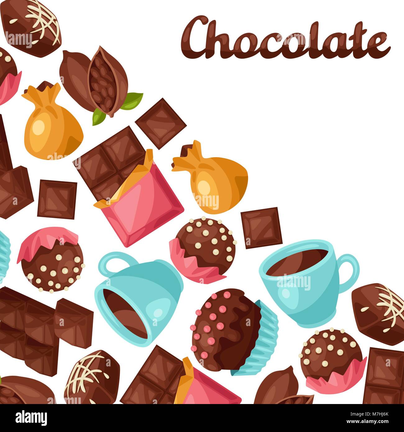 Sweets And Chocolate Background