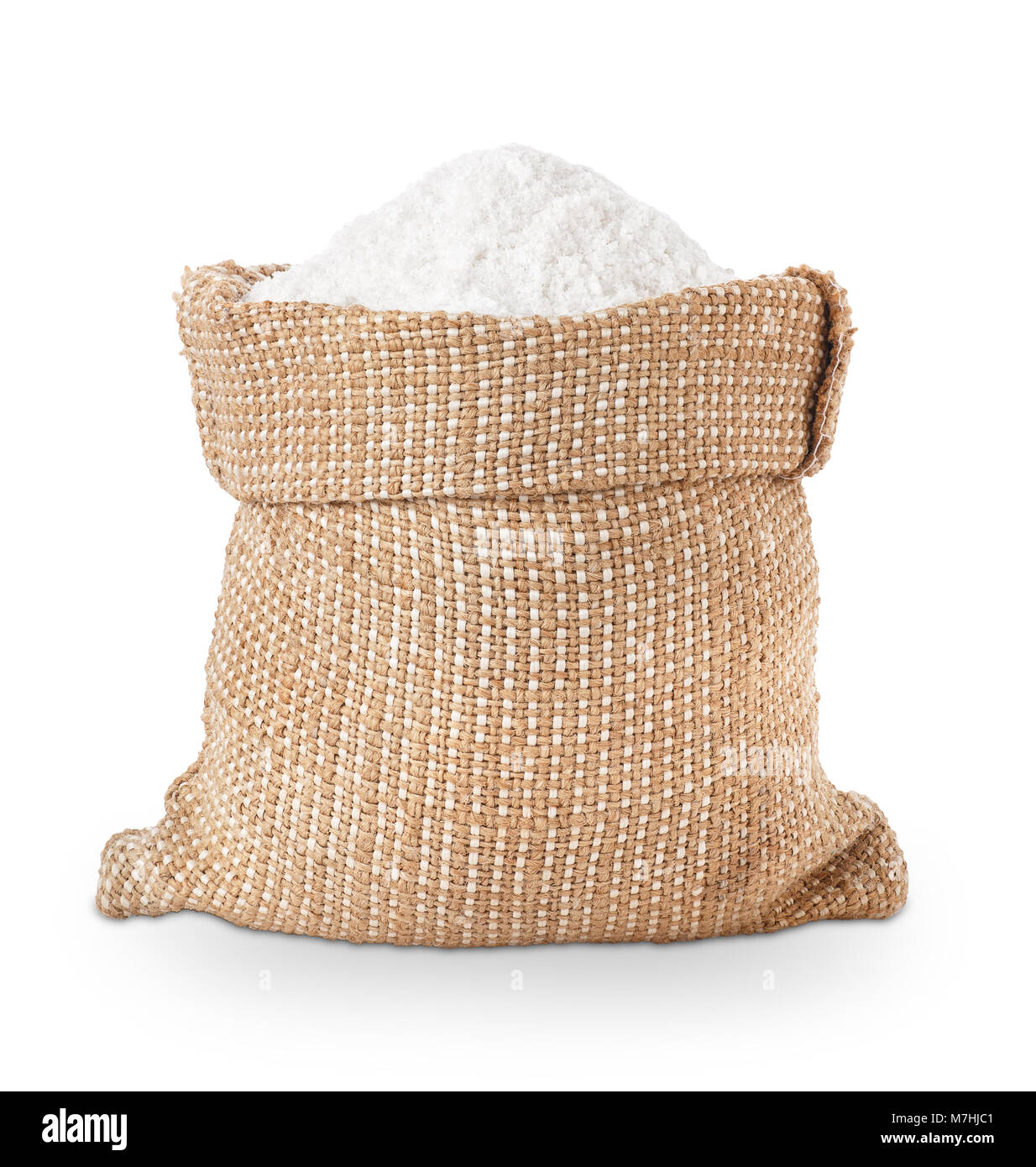 salt in bag isolated on white background Stock Photo - Alamy
