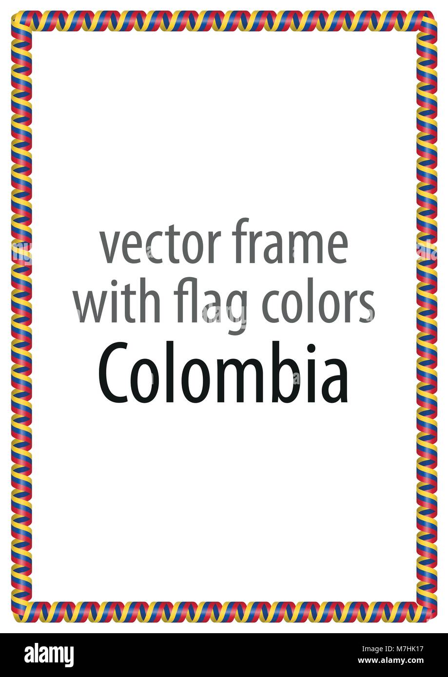 Colombia border Stock Vector Images - Alamy