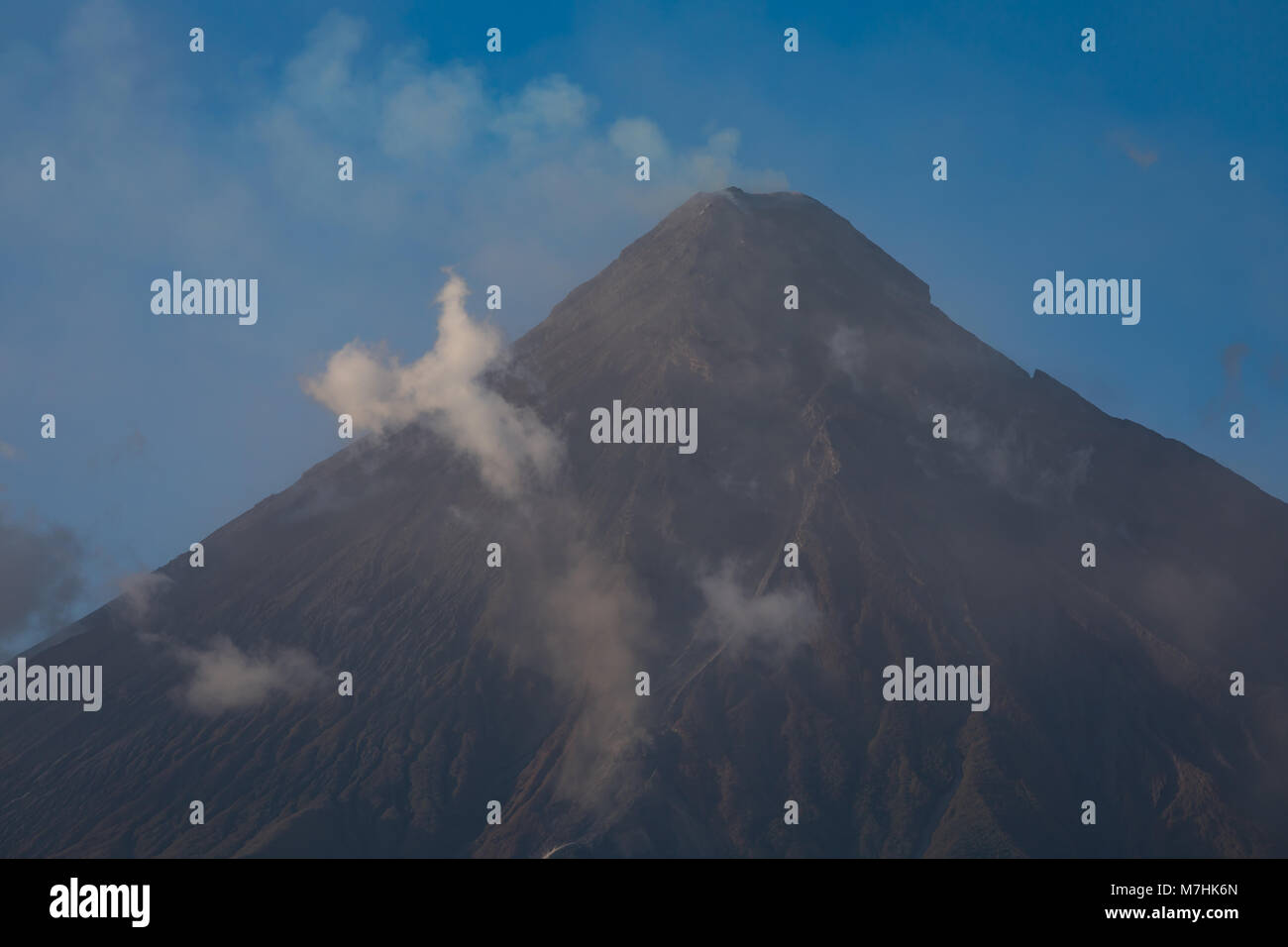 Mount Mayon Albay Philippines March 07, 2018 The Mayon Volcano, during ...