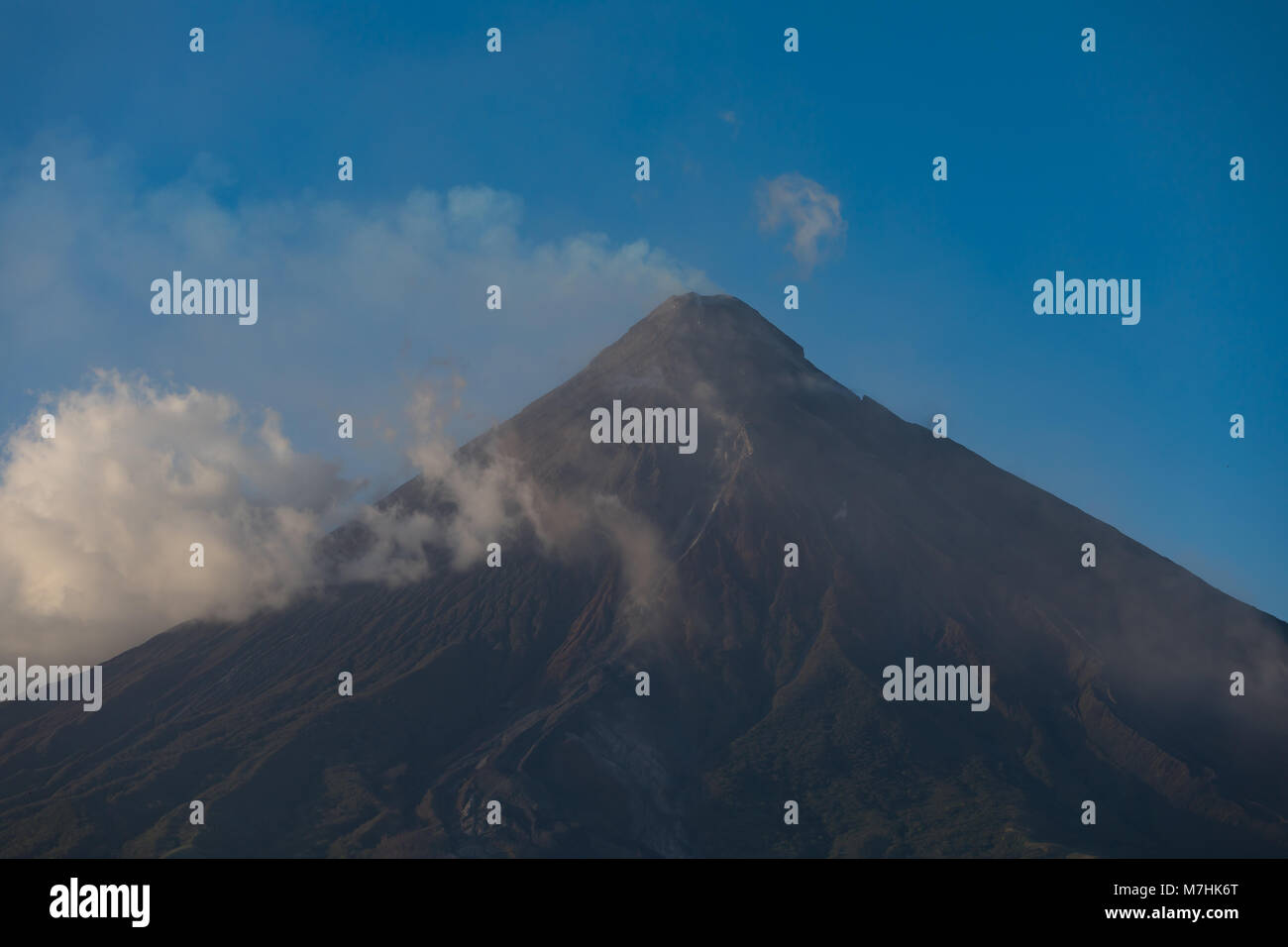 Mount Mayon Albay Philippines March 07, 2018 The Mayon Volcano, during ...