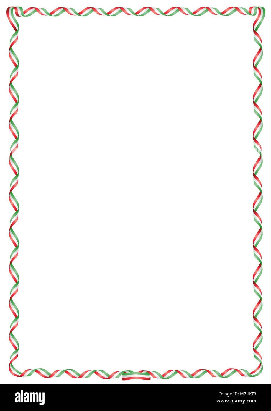 Italian Flag Page Border