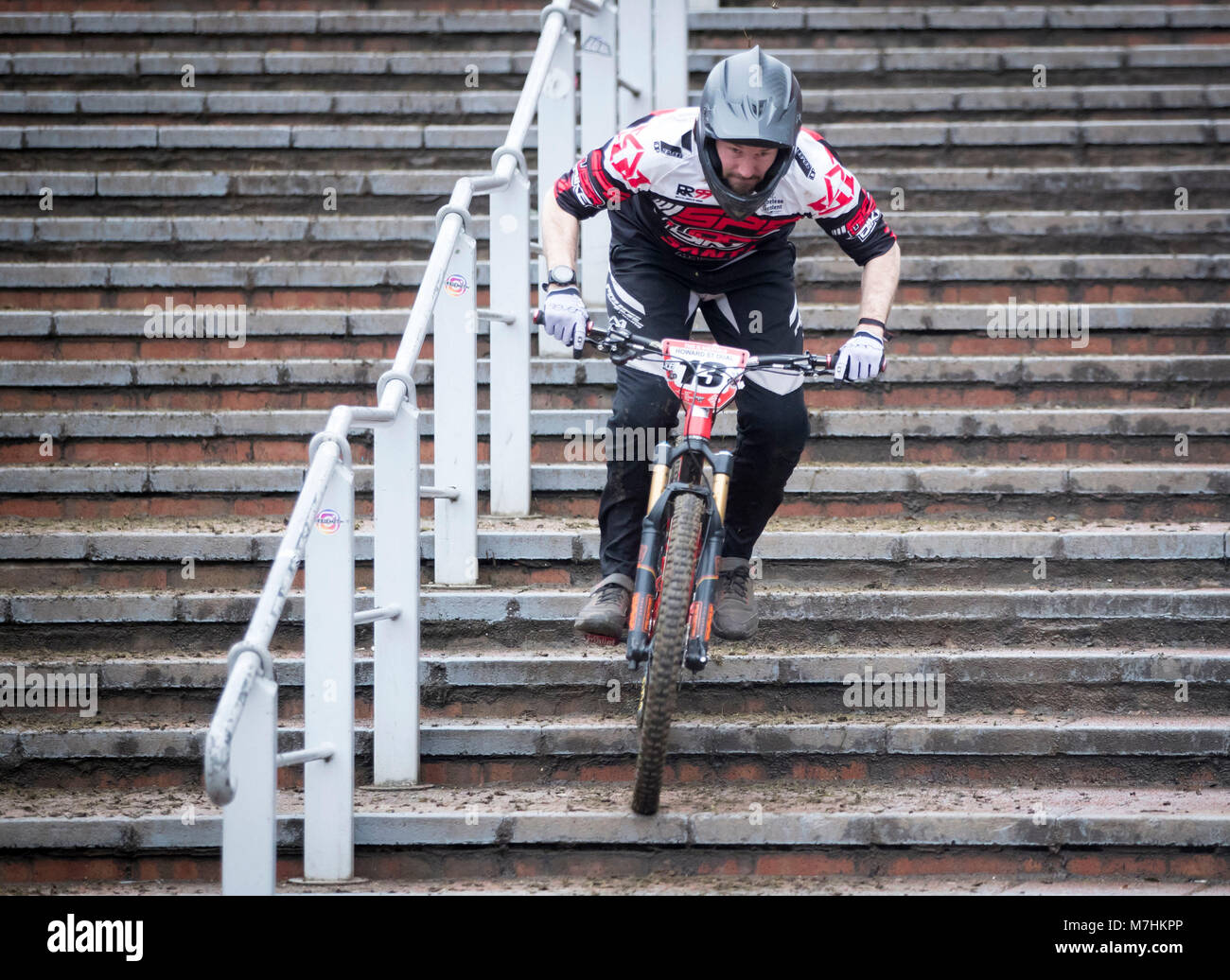Michael Vickers during a practise run ahead of the Howard Street Dual ...
