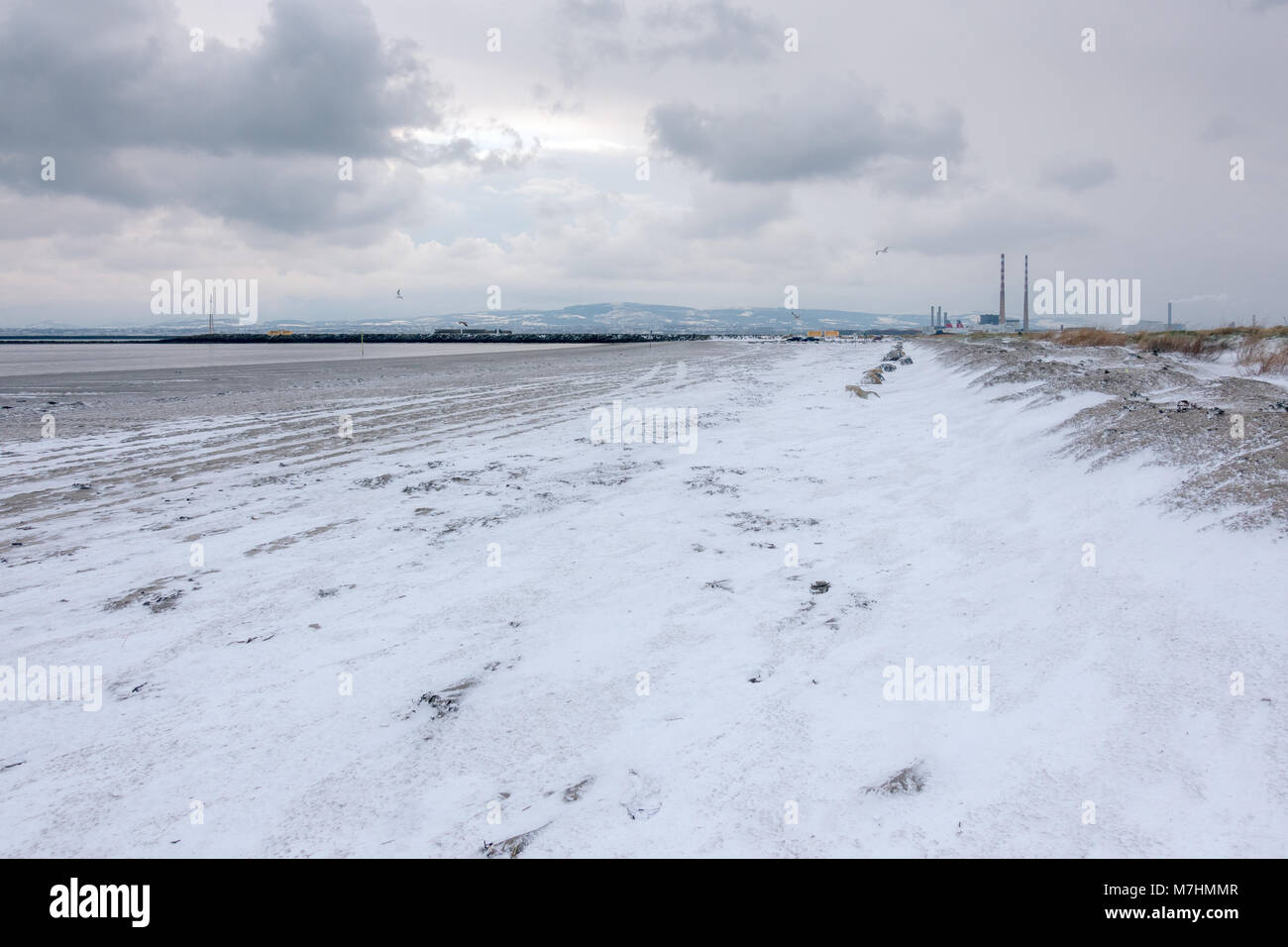 Winter on the beach in Ireland Stock Photo - Alamy