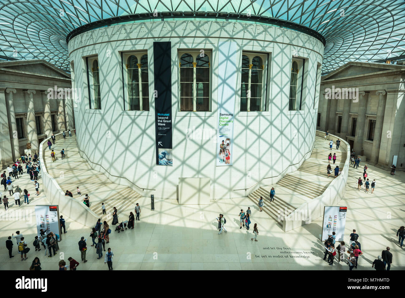 The British Museum Entrance Hall, Great Russell Street, London Stock ...