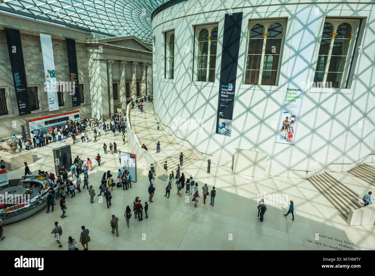 The British Museum Entrance Hall, Great Russell Street, London Stock ...
