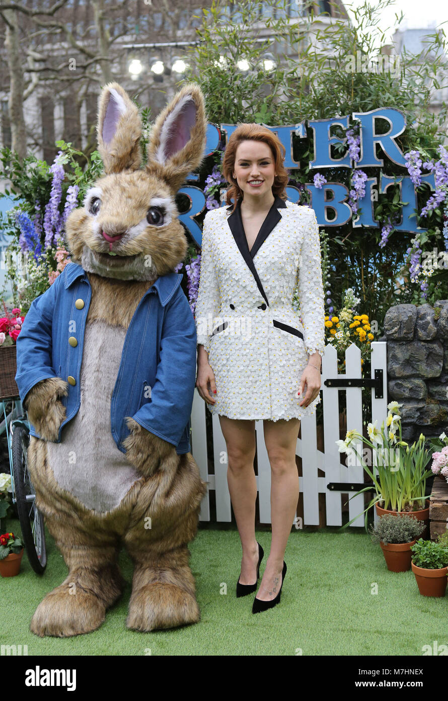 Daisy Ridley attending the Peter Rabbit UK Gala Premiere held at Vue ...