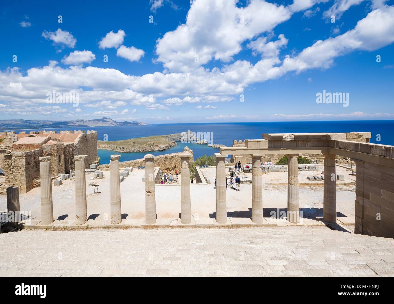Propylaea of the Sanctuary of Athena Lindia on Acropolis of Lindos ...