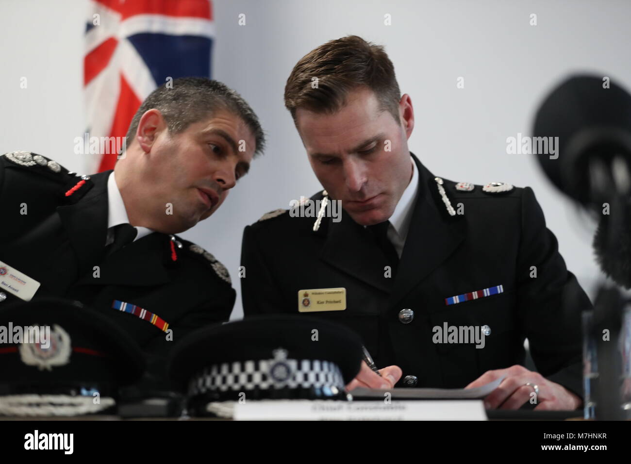 Ben Ansell (left), chief fire officer of Dorset & Wiltshire Fire and ...