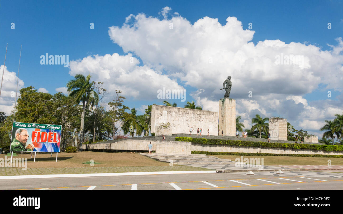 SANTA CLARA, CUBA-JANUARY 6, 2017: Panorama of the famous Revolution ...