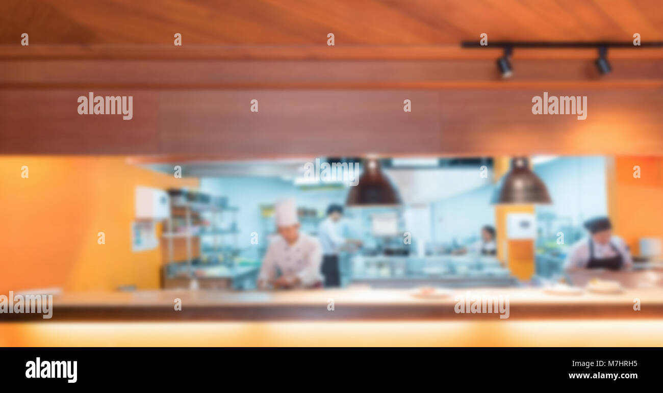 Kitchen blurred background hi-res stock photography and images - Alamy