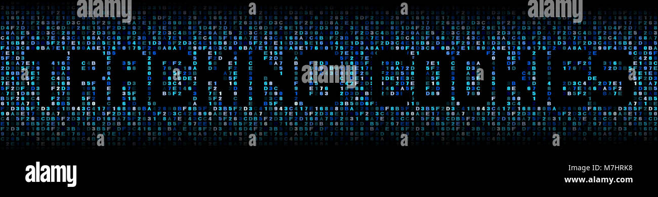 Tracking Cookies text on hex code illustration Stock Photo - Alamy