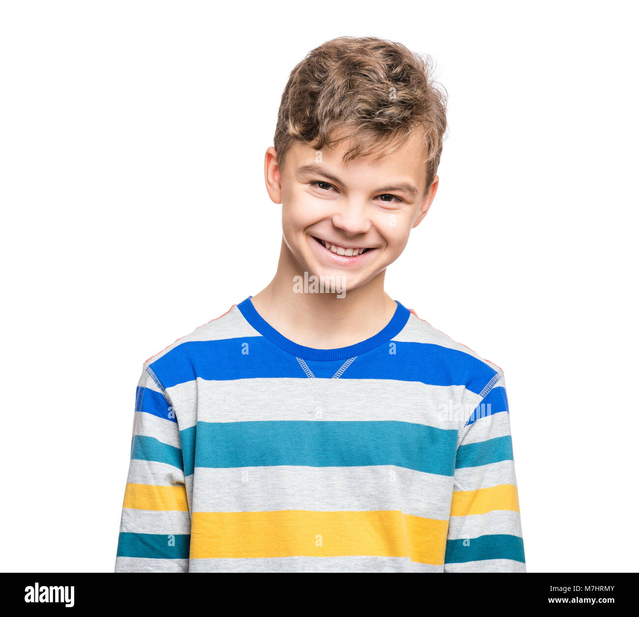 Cute Teenage Boy Smiling