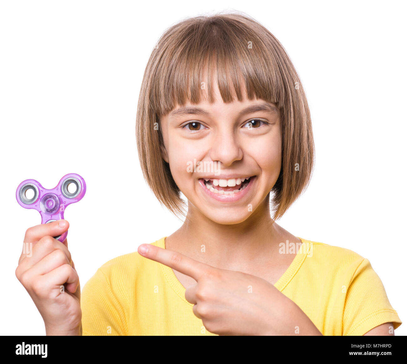 Teen girl holding plastic hi-res stock photography and images - Alamy