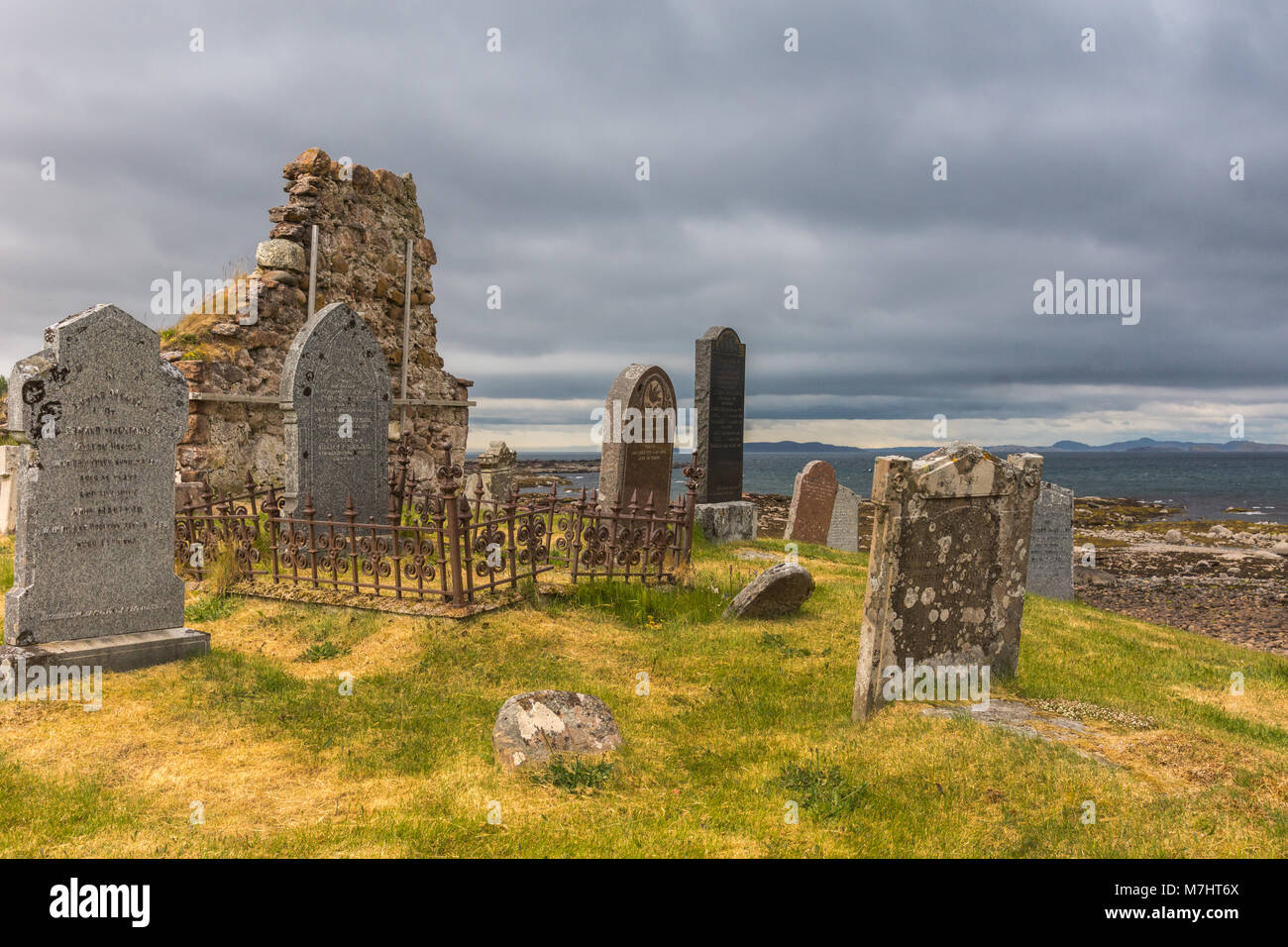 Laide, Scotland - June 8, 2012: Chapel wall ruin at Laide historic ...