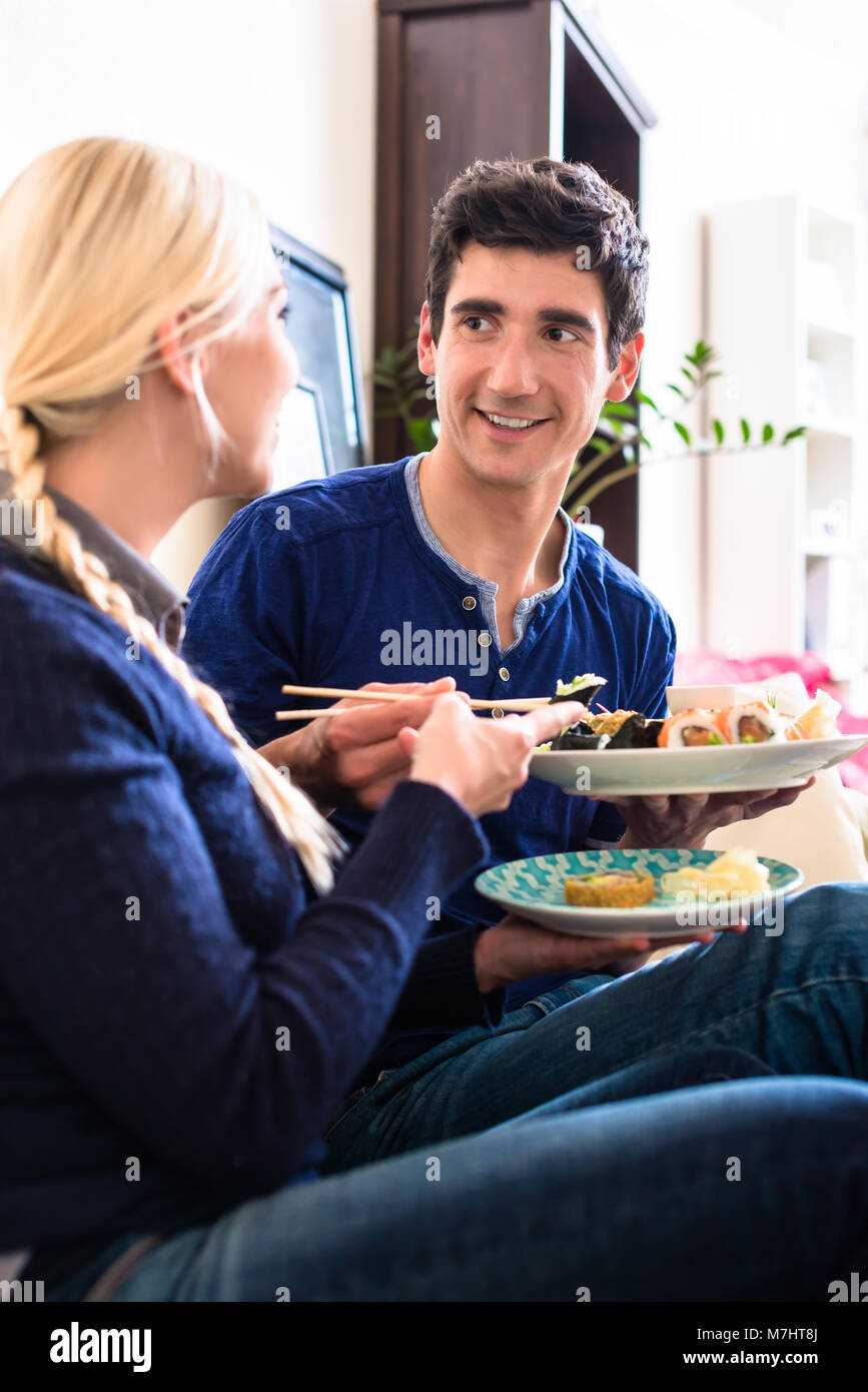 Man eating rice hi-res stock photography and images - Alamy