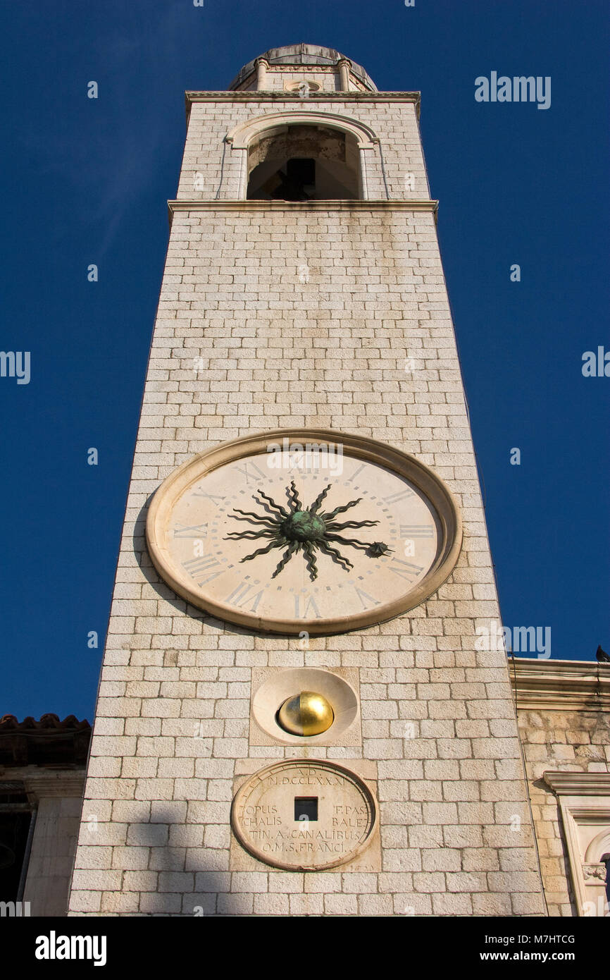 Bell tower with watch hi-res stock photography and images - Alamy