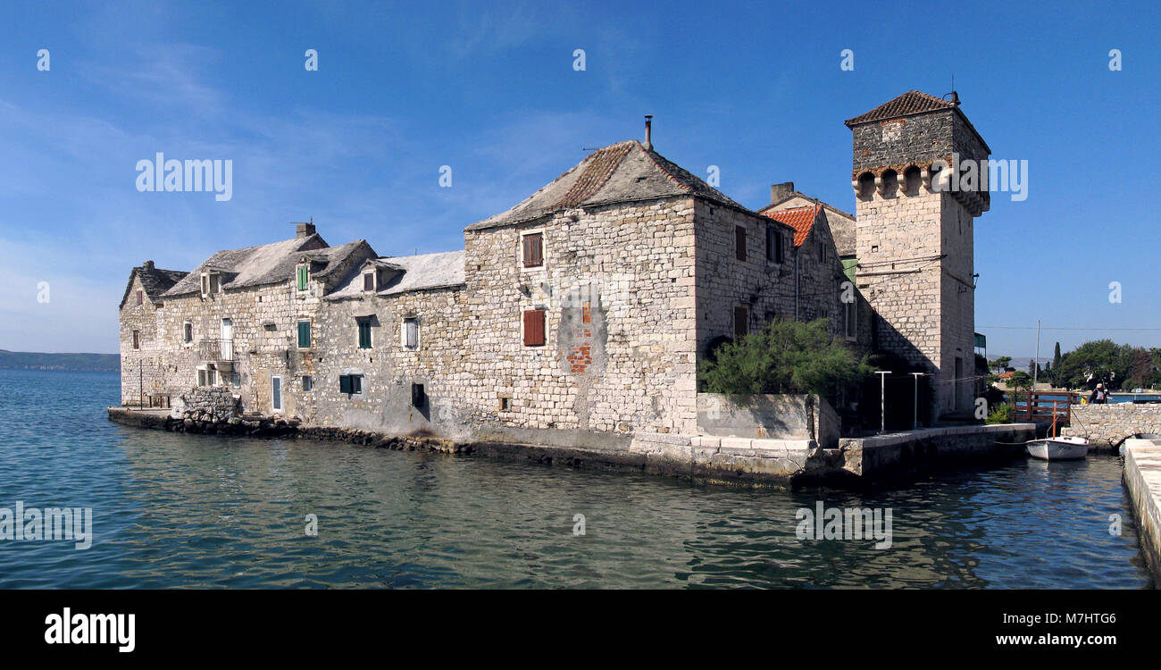 Kastel Gomilica one of seven settlement of town Kastela in Croatia ...