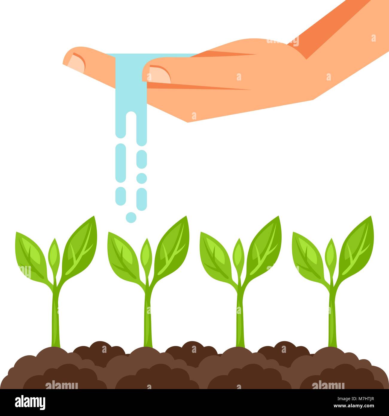 Watering Seeds Clipart