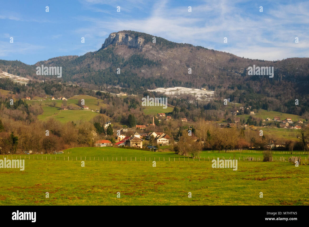 Landscape shot of the Savoy Area, Near Entre-deux-Guiers, in Souther ...