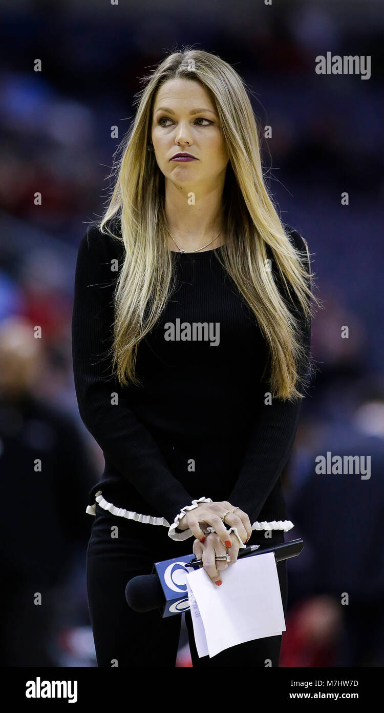 March 10, 2018: CBS reporter during an A10 Championship Men's ...