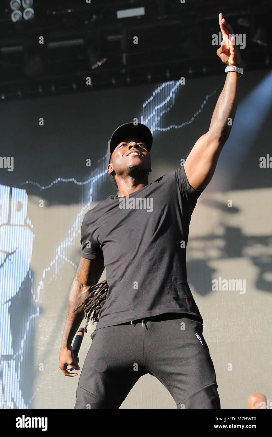 Parramatta, NSW, Australia. 10th Mar, 2018. US Rapper Ace Hood ...