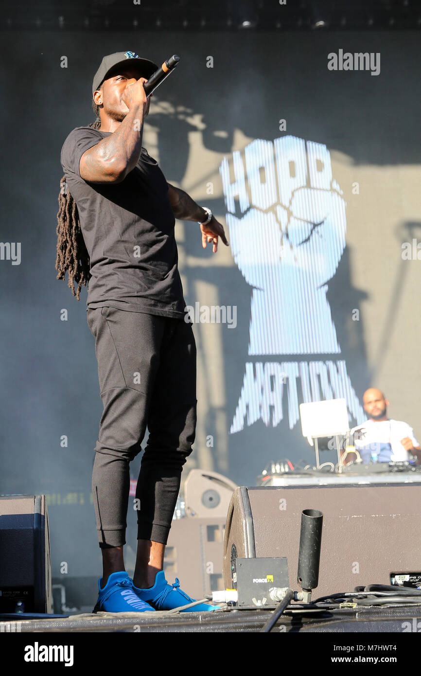 Parramatta, NSW, Australia. 10th Mar, 2018. US Rapper Ace Hood ...