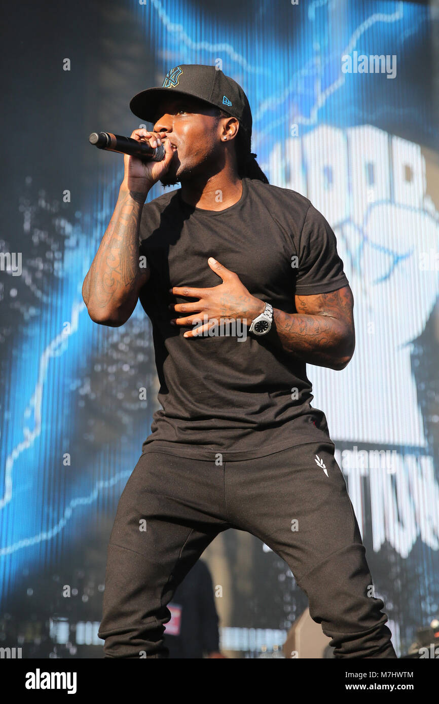 Parramatta, NSW, Australia. 10th Mar, 2018. US Rapper Ace Hood ...