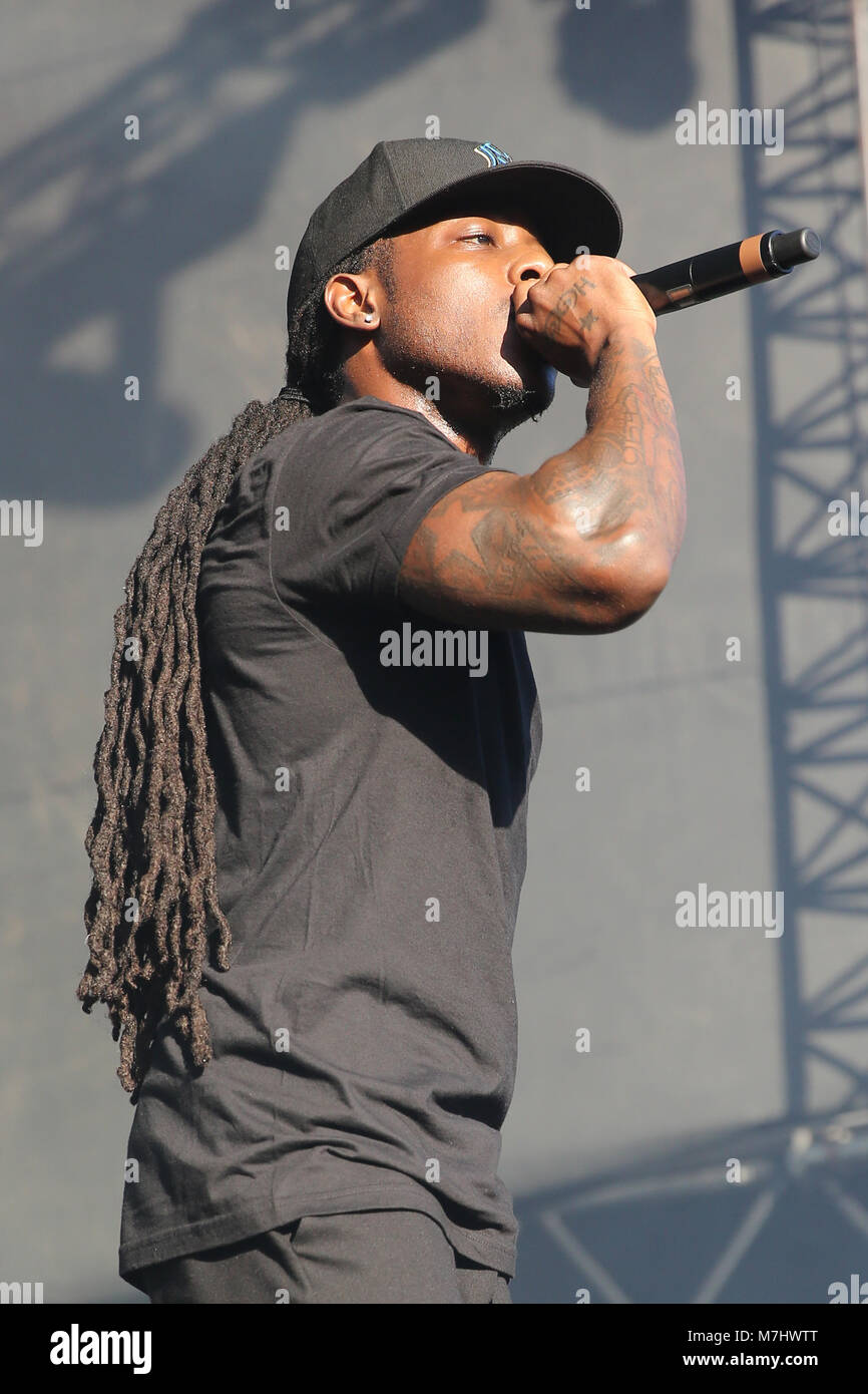 Parramatta, NSW, Australia. 10th Mar, 2018. US Rapper Ace Hood ...