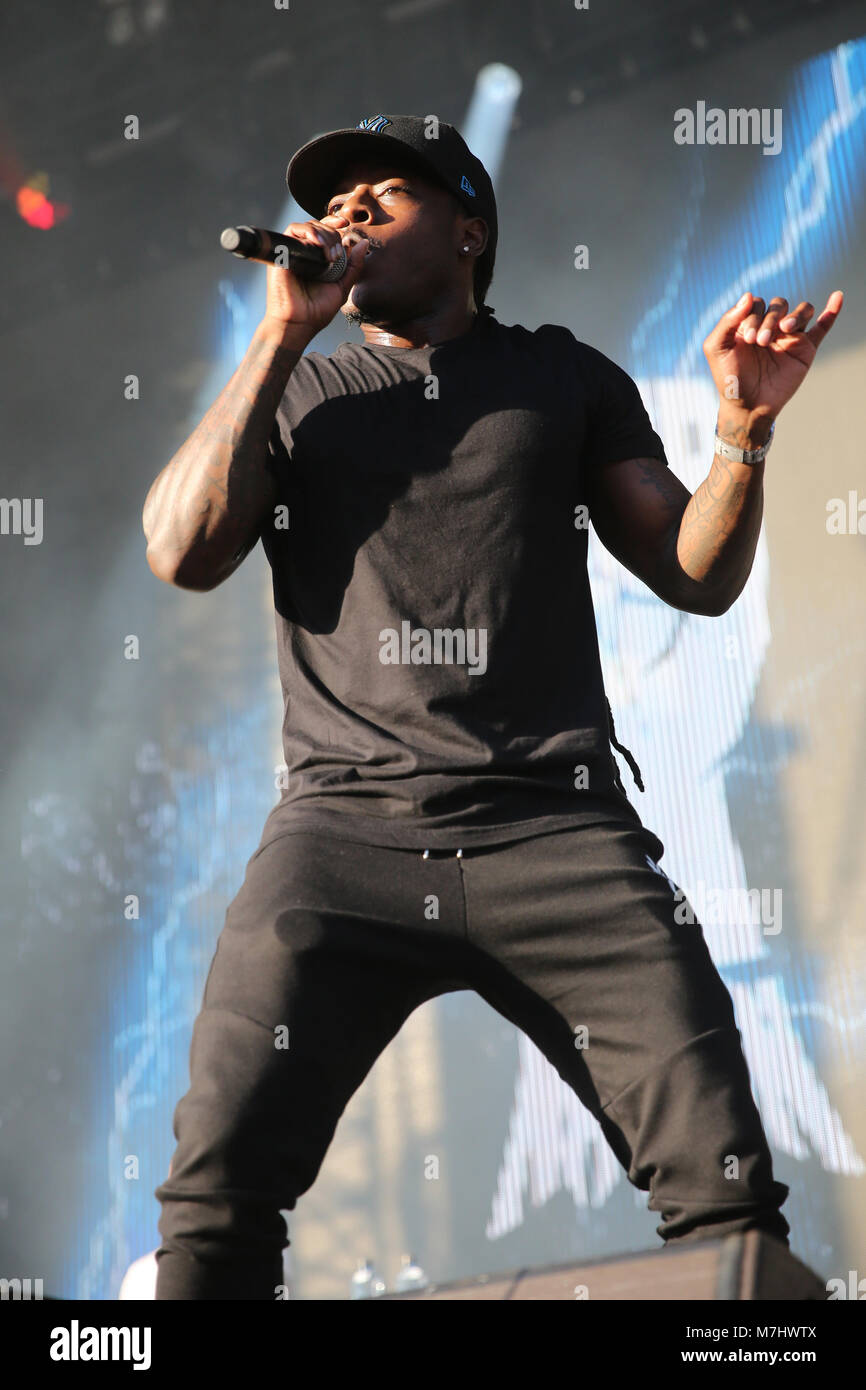 Parramatta, NSW, Australia. 10th Mar, 2018. US Rapper Ace Hood ...