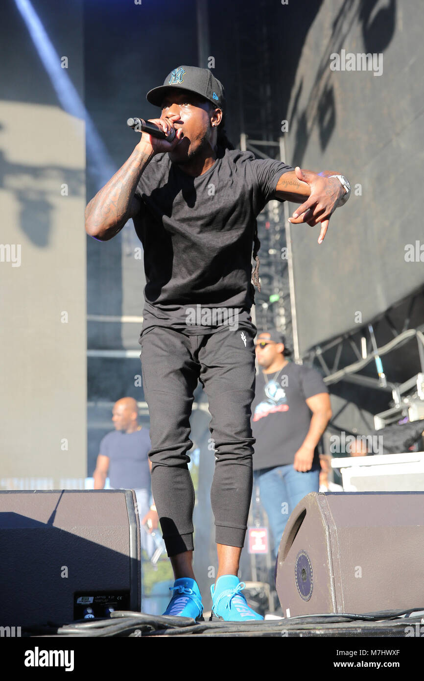 Parramatta, NSW, Australia. 10th Mar, 2018. US Rapper Ace Hood ...