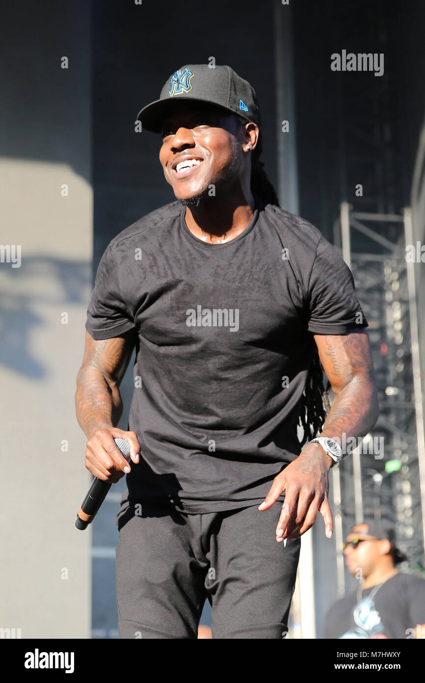 Parramatta, NSW, Australia. 10th Mar, 2018. US Rapper Ace Hood ...