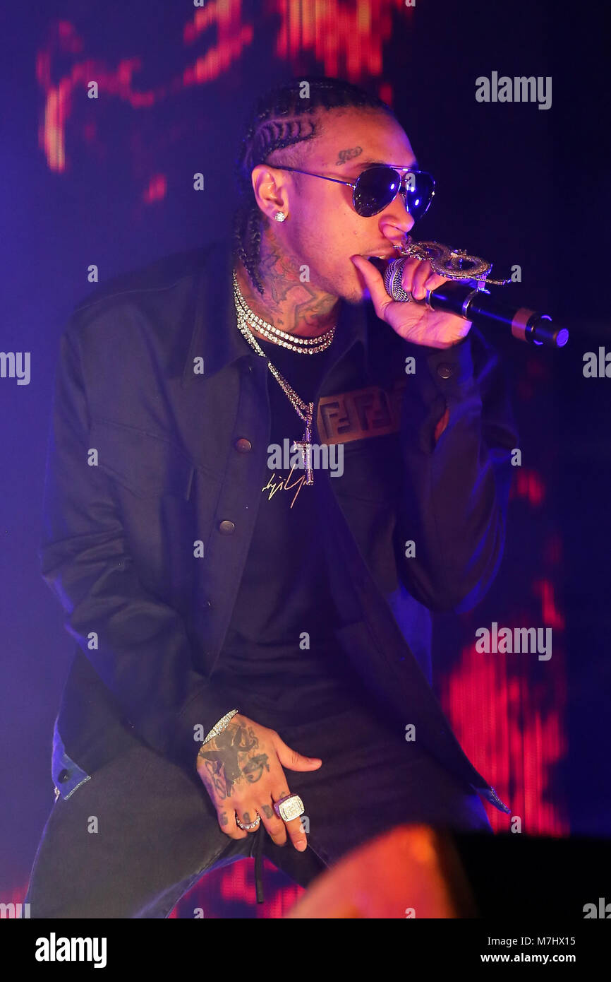 Parramatta, NSW, Australia. 10th Mar, 2018. US Rapper Tyga performing ...