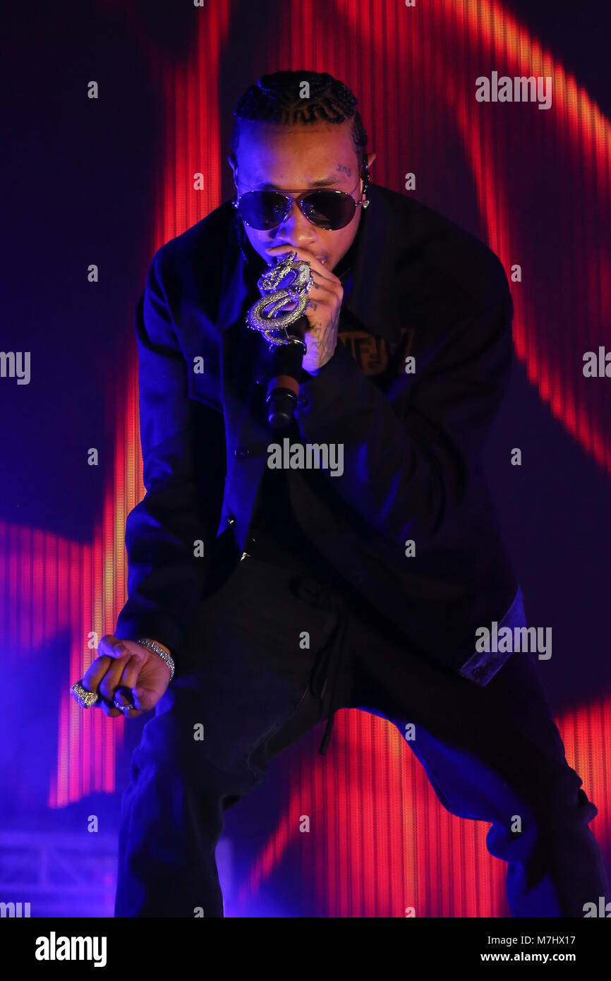Parramatta, NSW, Australia. 10th Mar, 2018. US Rapper Tyga performing ...