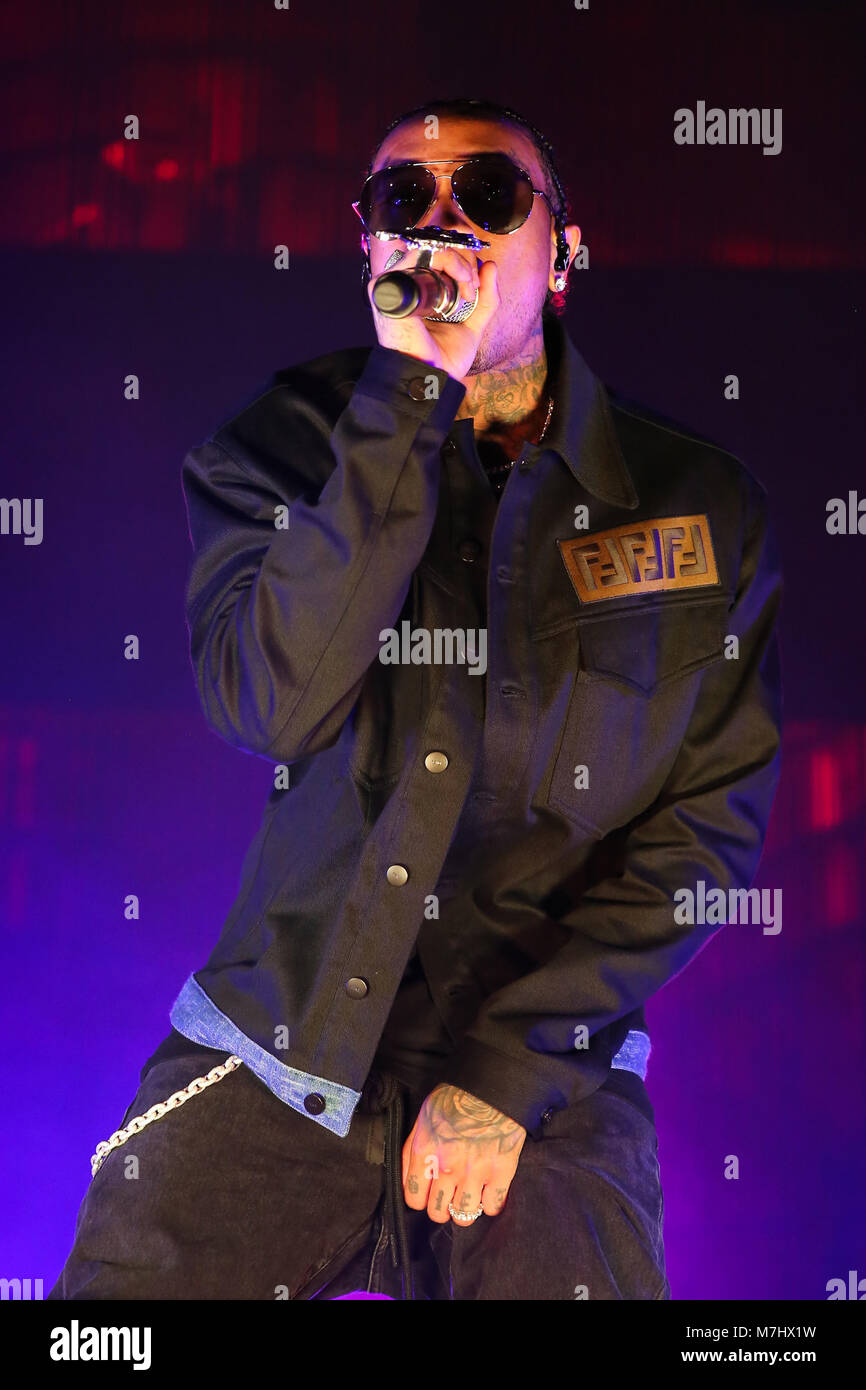 Parramatta, NSW, Australia. 10th Mar, 2018. US Rapper Tyga performing ...