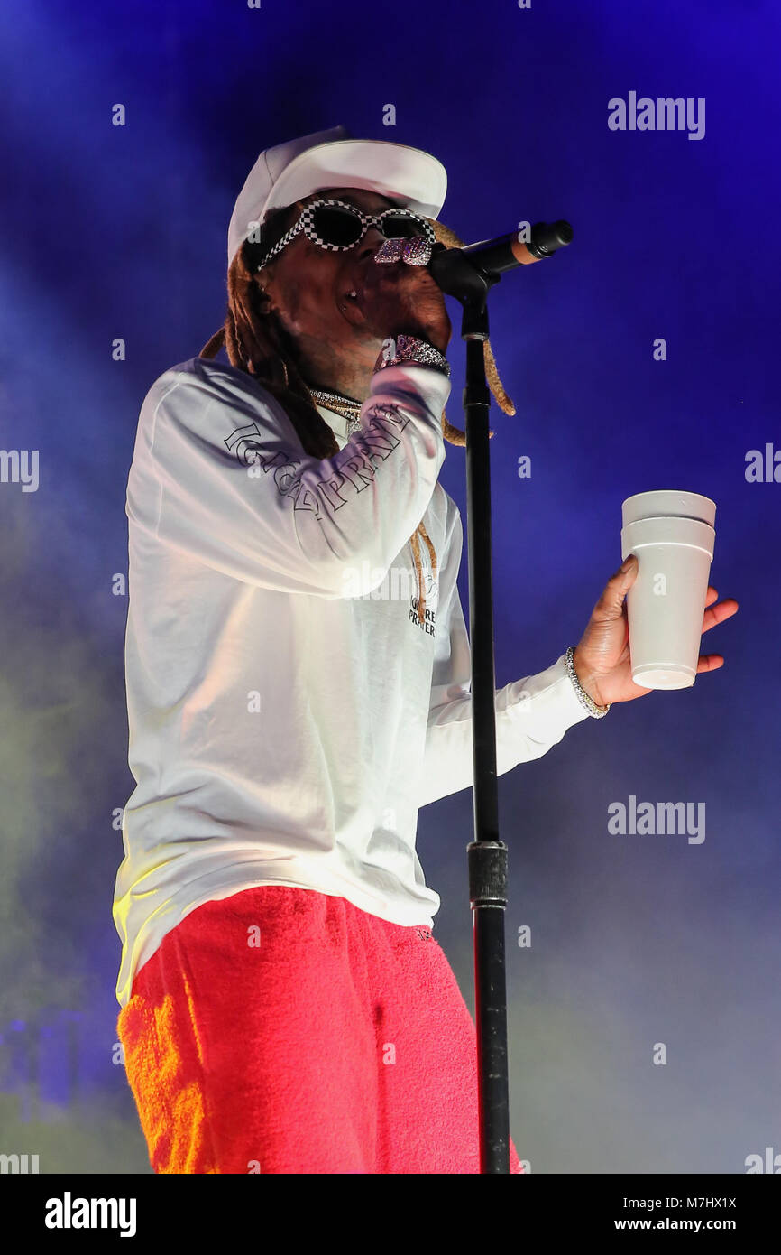 Parramatta, NSW, Australia. 10th Mar, 2018. US Rapper Lil Wayne ...