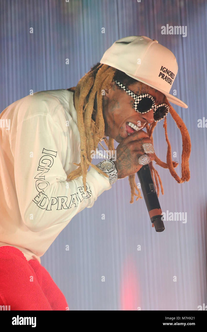Parramatta, NSW, Australia. 10th Mar, 2018. US Rapper Lil Wayne ...