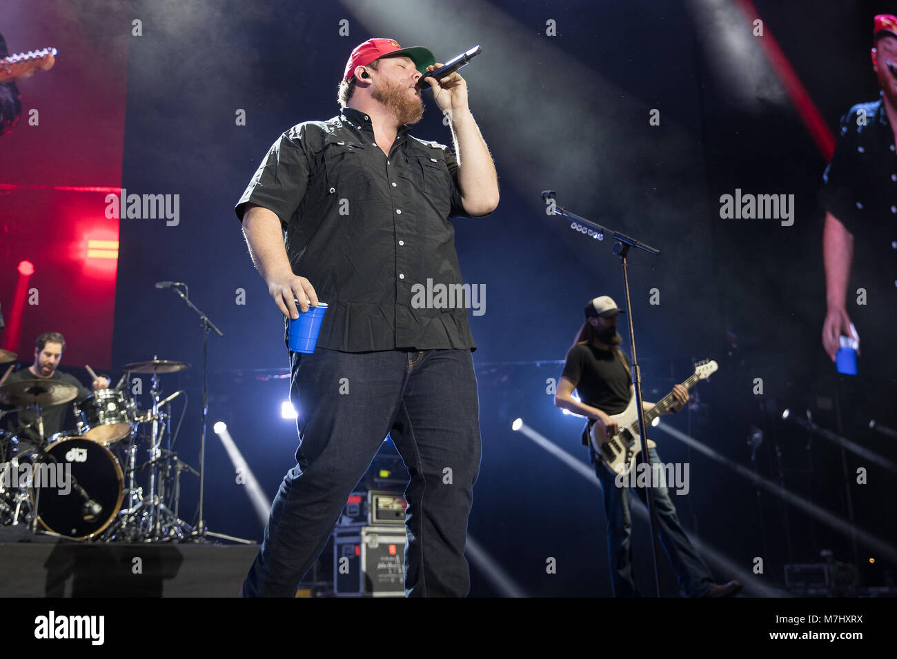 London, England. 10th March 2018, Luke Combs performs During Country To ...