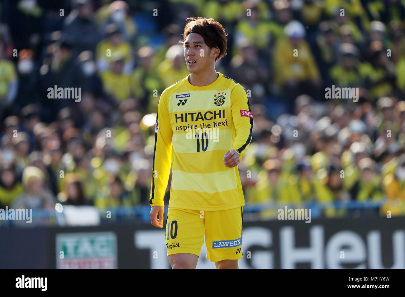 Sankyo Frontier Kashiwa Stadium, Chiba, Japan. 10th Mar, 2018. Ataru ...