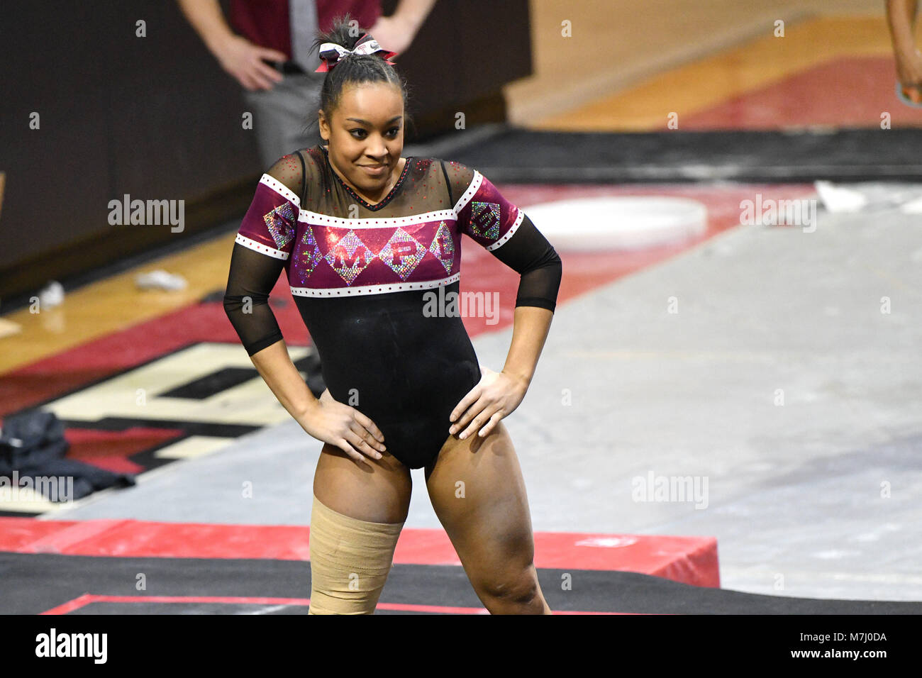 March 9, 2017 - Philadelphia, Pennsylvania, U.S - Temple Owls gymnast ...