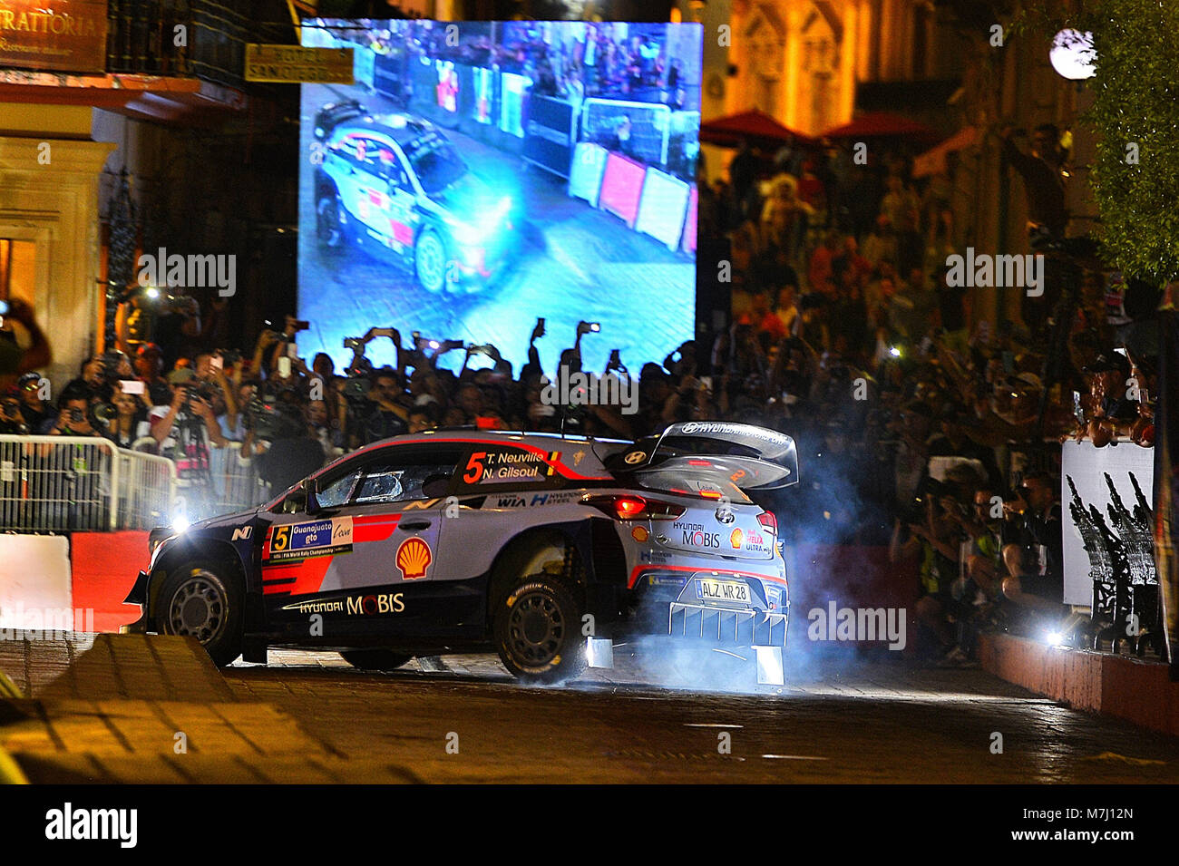 Leon, Guanajuao, Mexico. 9th Mar, 2018. WRC rally of Mexico, stages SS2 ...
