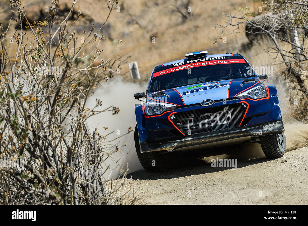 Leon, Guanajuao, Mexico. 9th Mar, 2018. WRC rally of Mexico, stages SS2 ...