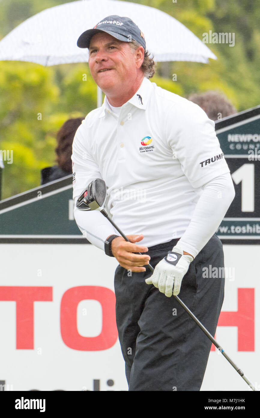 Newport Beach, California, USA. 10th Mar, 2018. SCOTT VERPLANK makes a ...