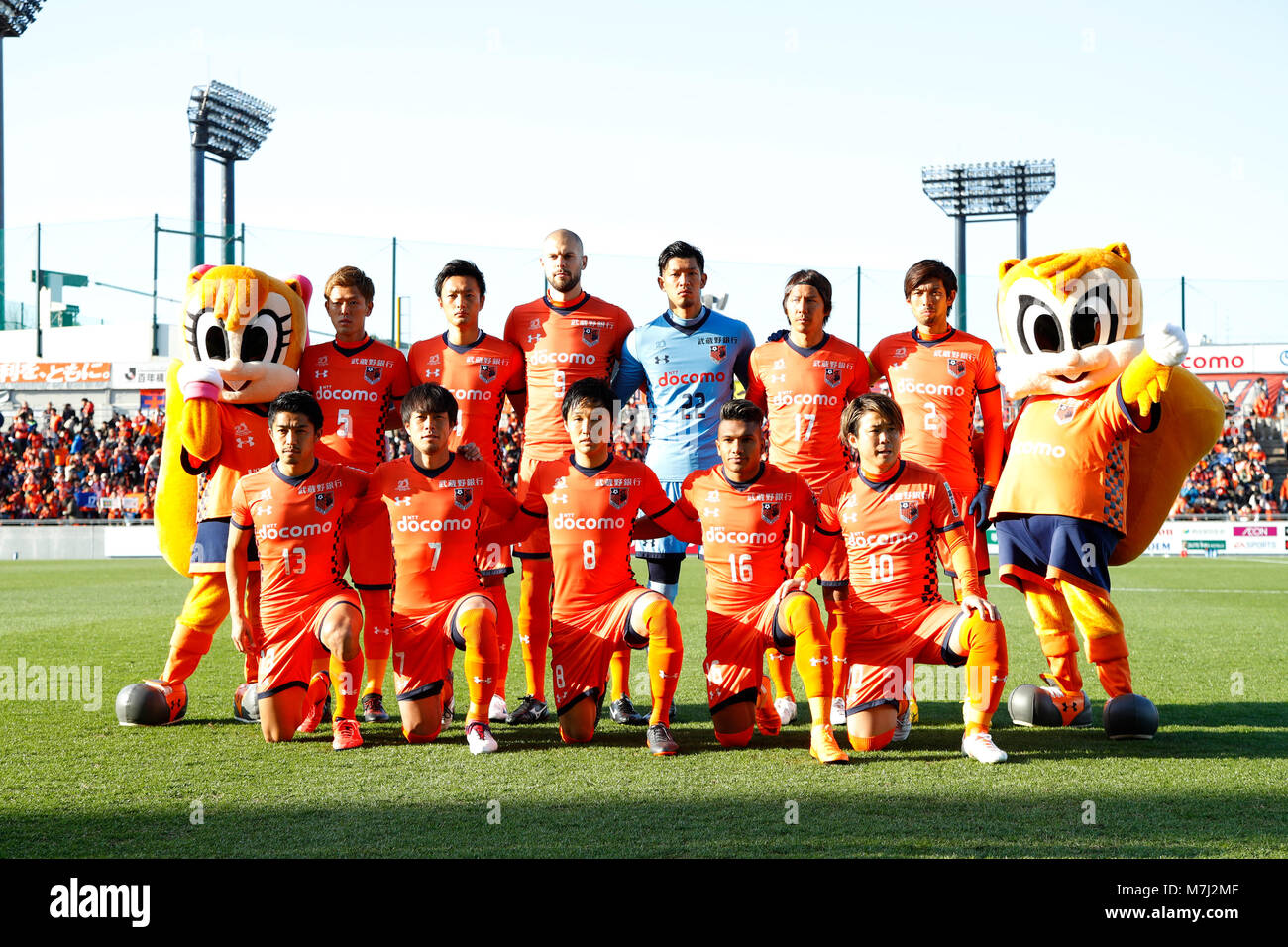 Omiya Ardija team group line-up (Ardija), MARCH 10, 2018 Football/Soccer : 2018 J2 League match ...